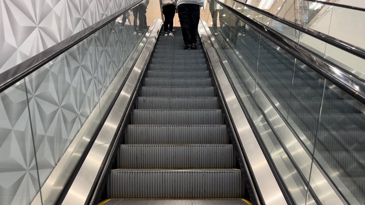 Sheffield, England. 2x KONE escalator ride at Primark store - City ...
