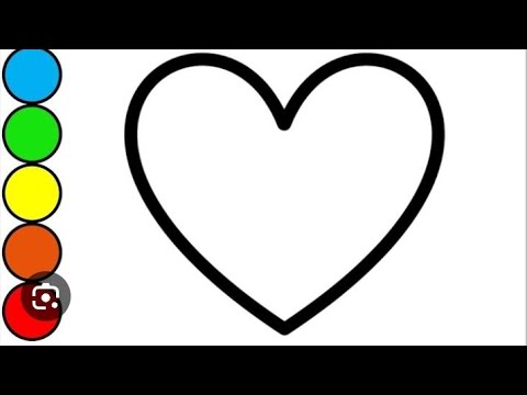 Love drawing |Mewarnai hati untuk TK dan SD for kids #338 - YouTube