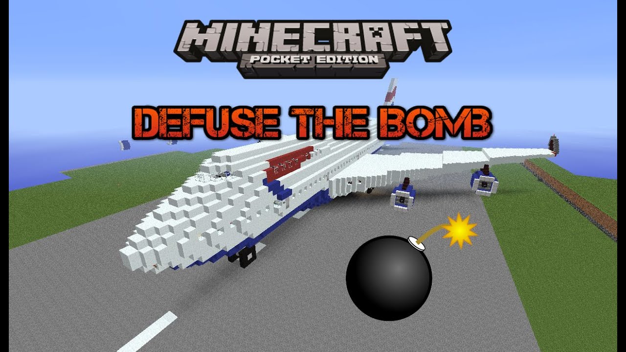 Defuse the bomb /Mapa Minecraft pe - YouTube