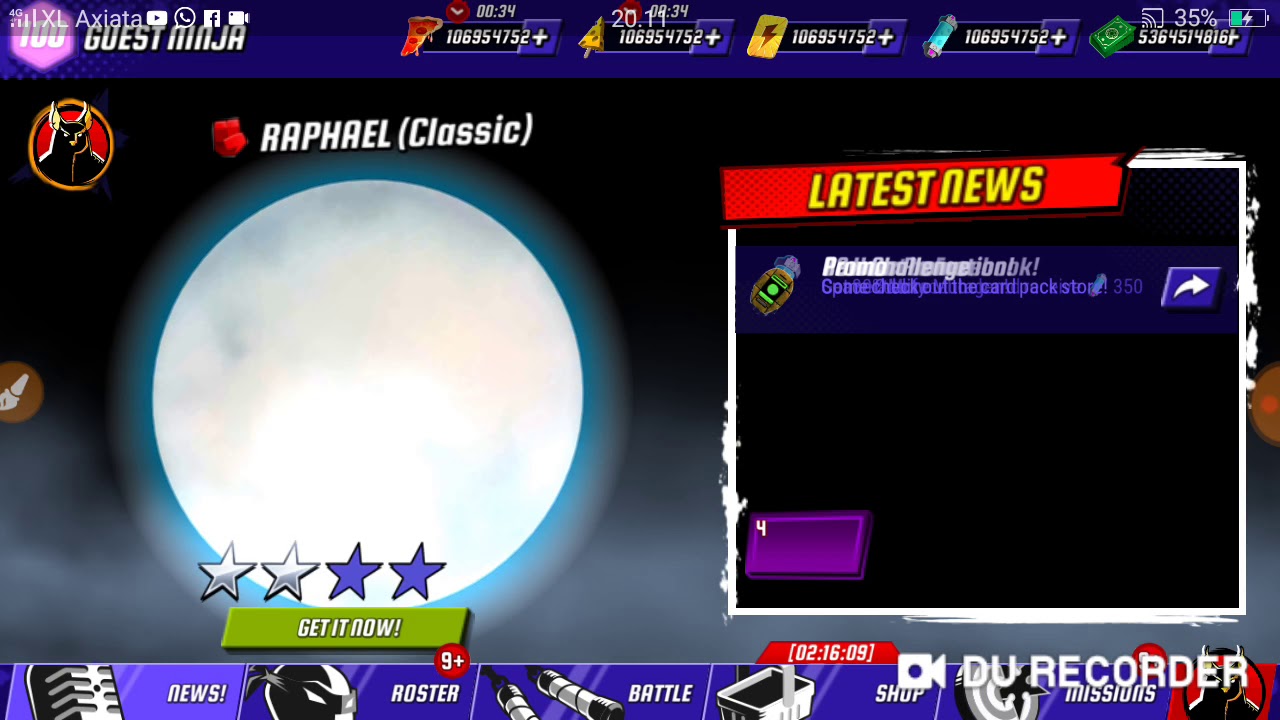 review karakter ninja turtle level 100 bintang 5 - YouTube