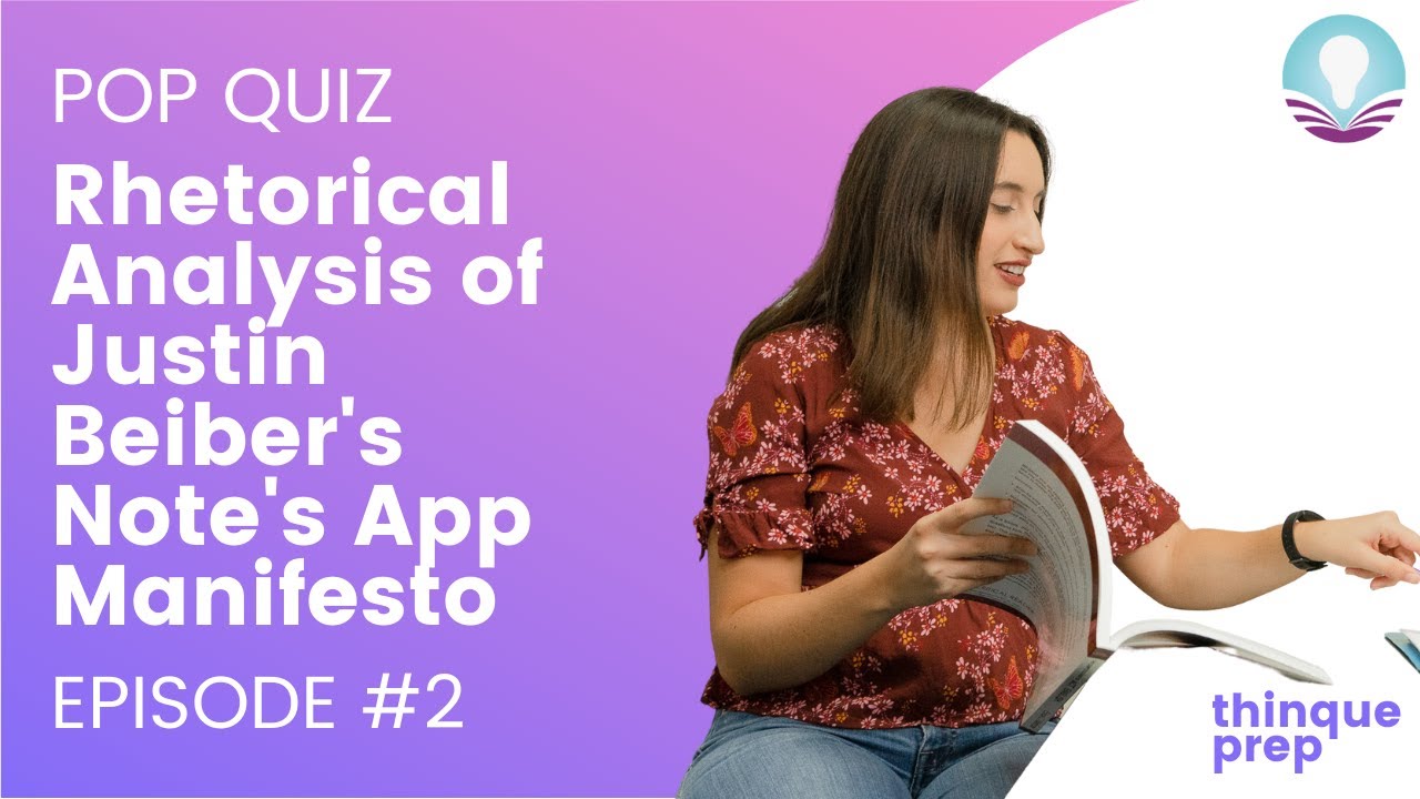 POP QUIZ: Justin Bieber Rhetorical Analysis - YouTube