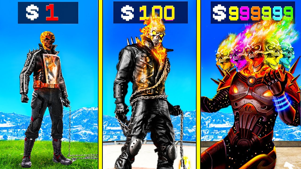 $1 GHOST RIDER to $1,000,000,000 in GTA 5 - YouTube