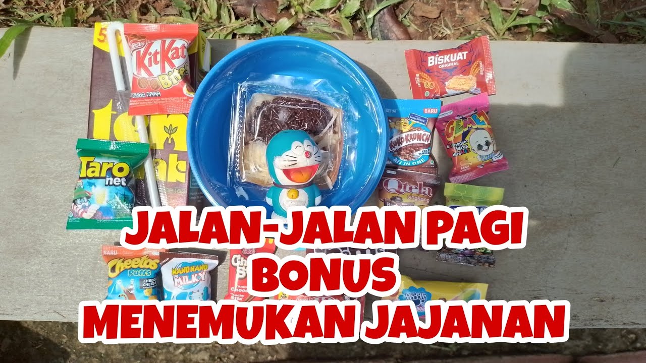 MENEMUKAN MAINAN, JAJANAN ES KRIM, TEH KOTAK, MARTABAK MINI, BISKUAT ...