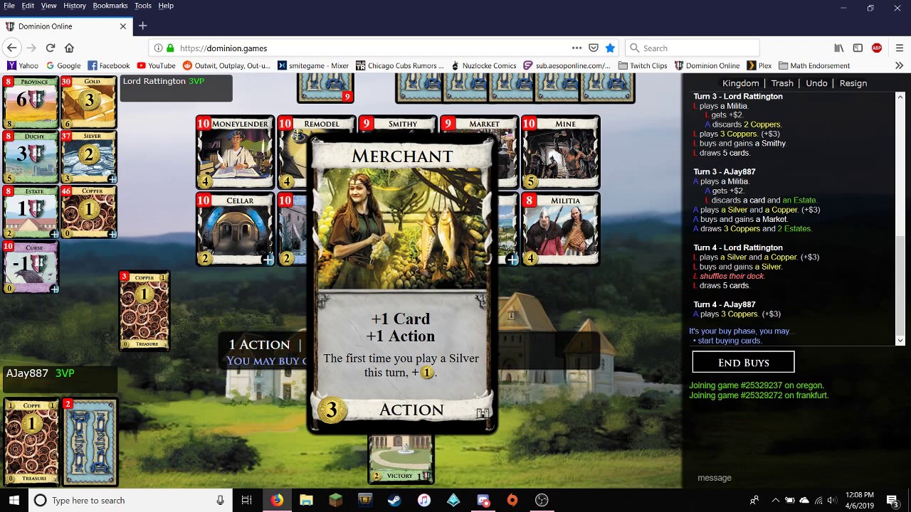 How to Play Dominion Episode 2: The Basics, Part 1 - YouTube