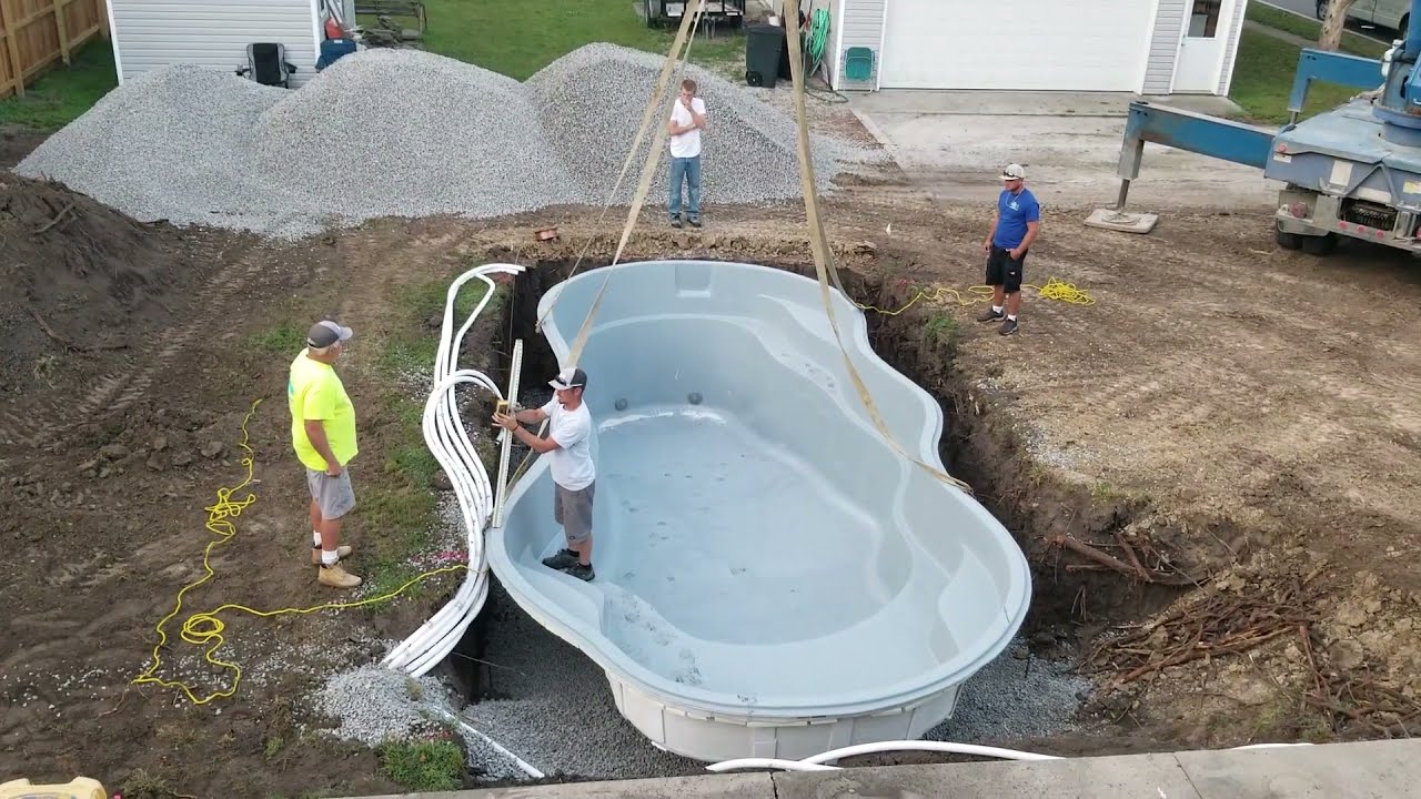 New Imagine Fantasy 26 in-ground pool install - YouTube