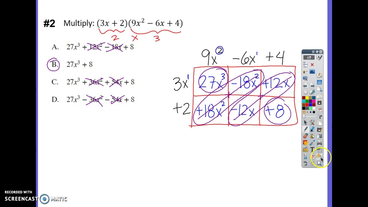 A.10B Multiplying Polynomials examples - YouTube