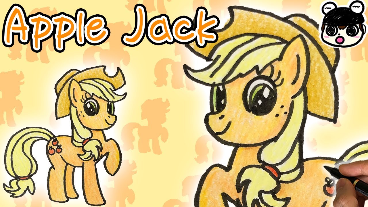 【My Little Pony】How to draw Apple Jack | step by step - YouTube