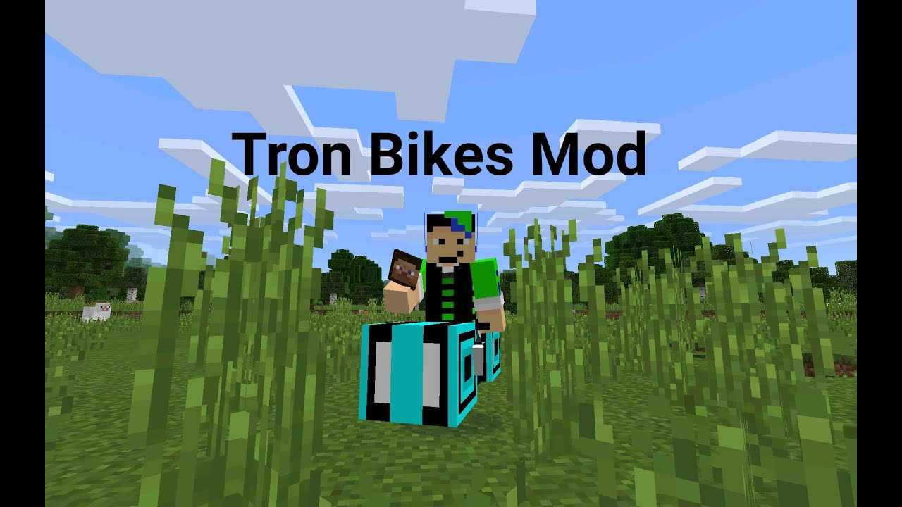 Tron Bike Mod Review Minecraft PE - YouTube