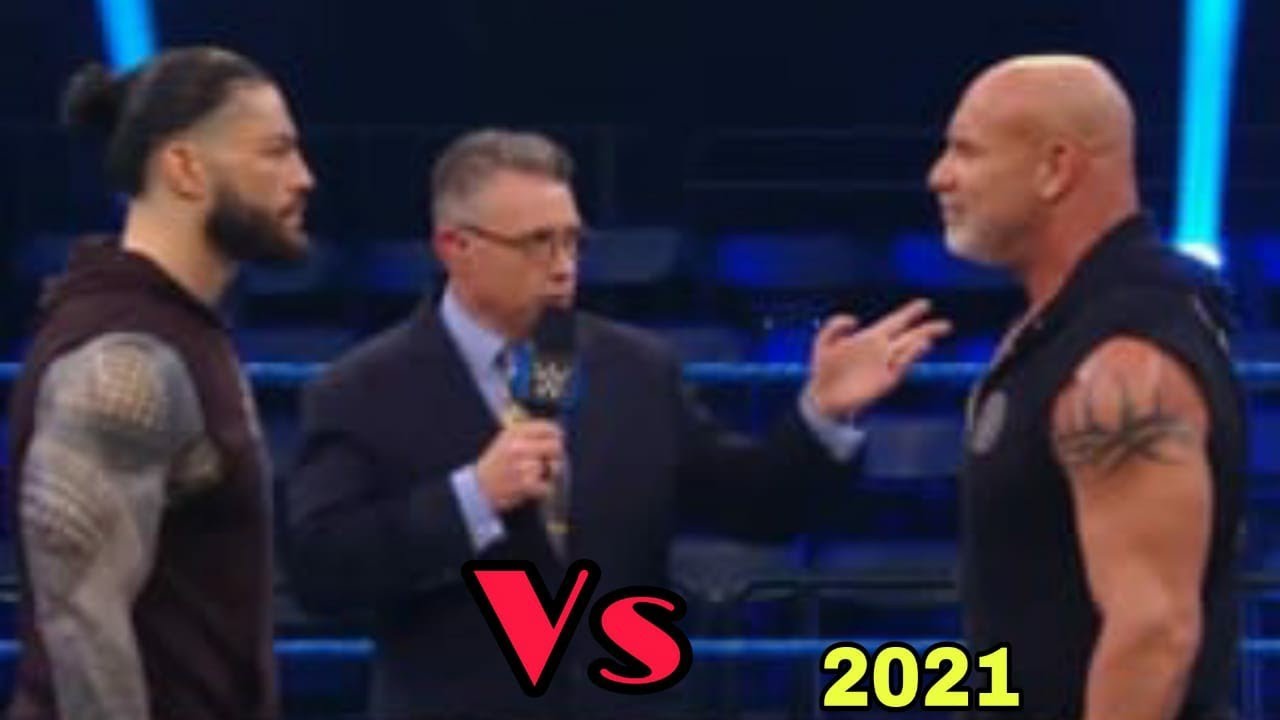 Roman Reigns vs Goldberg 2021 crown jewel match - YouTube