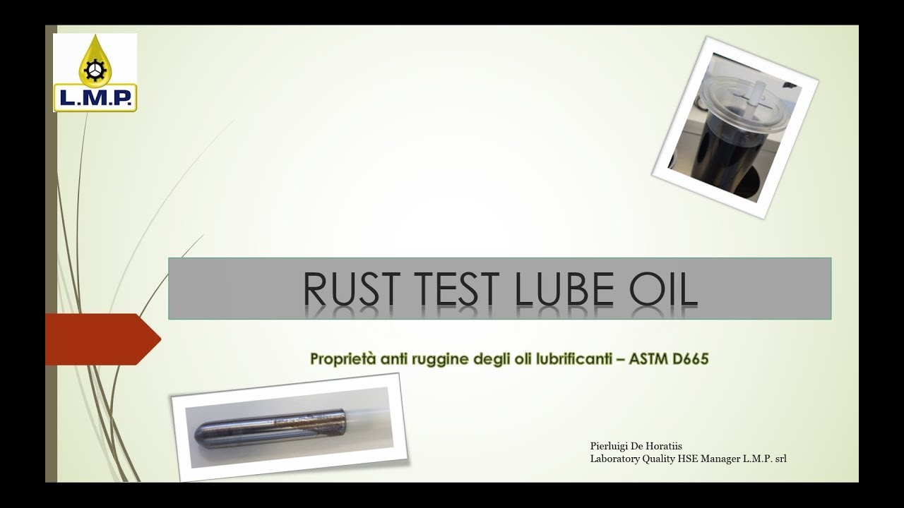 RUST TEST - PROVA ANTIRUGGINE - ASTM D665 - YouTube