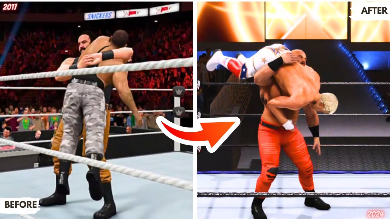 WWE 2K24 From Running Powerslam to The Strowman Express: The Evolution ...