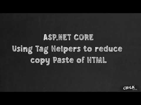 Asp.Net Core: Using Tag Helpers to reduce copy/pasting HTML - YouTube
