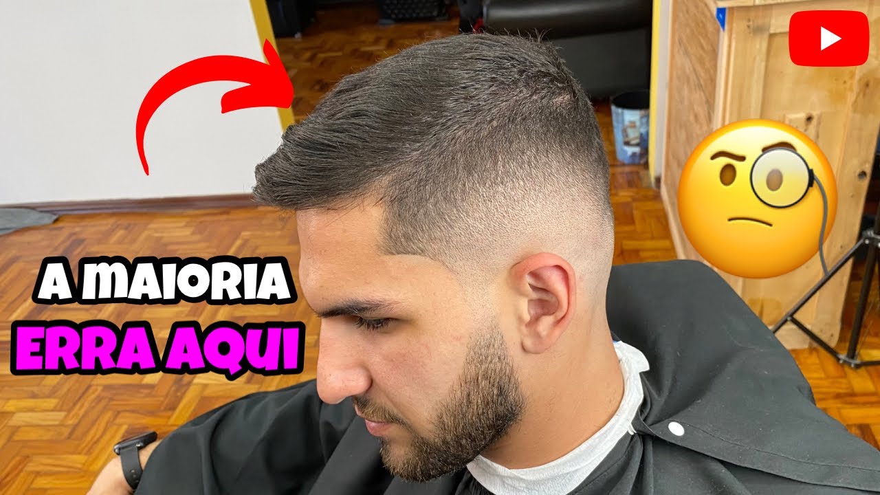 Como cortar cabelo com tesoura no topo usando mecha guia triangular ...