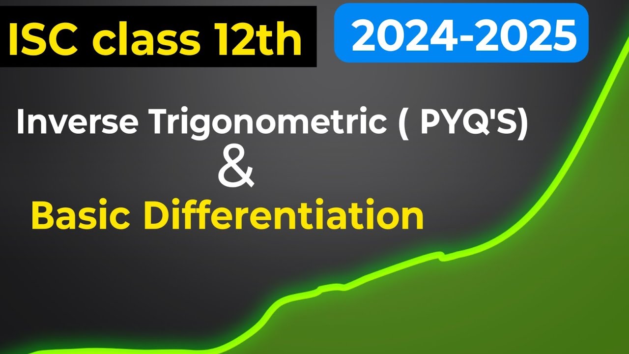 ISC Class 12th Maths| ITF & Differentiation|Keto Classes - YouTube