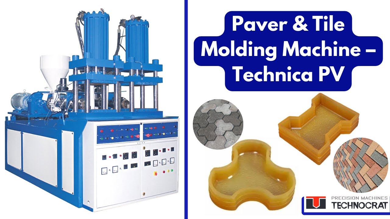 PVC PAVER BLOCK MOLDING MACHINE - YouTube