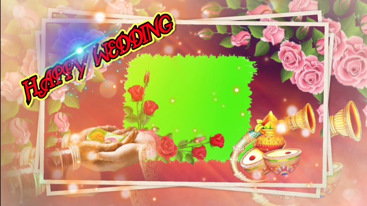 wedding green screen background/marriage green screen video effect/3d ...