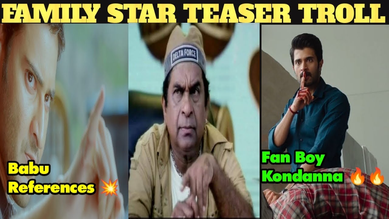Family Star Teaser | Family Star Teaser Troll | Vijay Devarakonda ...