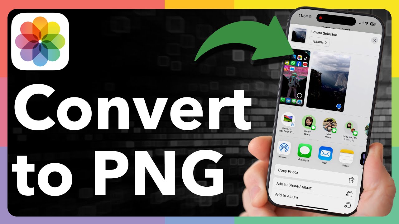 How To Convert RAW Photo To PNG On iPhone - YouTube