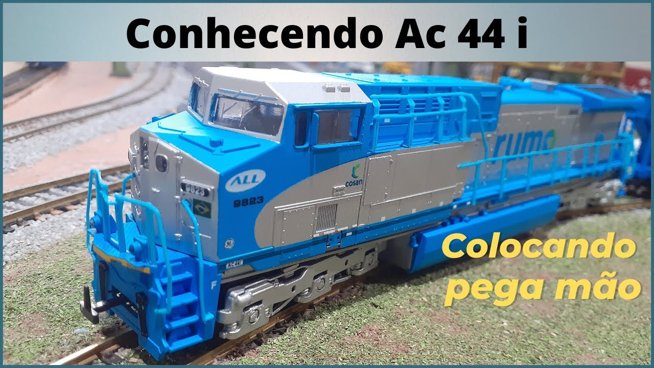 Locomotiva ac44i rumo fase1, colocando o pega mão. - YouTube