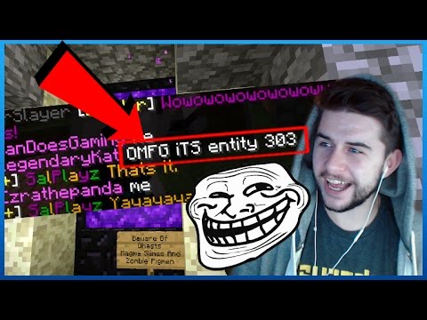 THEY THOUGHT IT WAS ENTITY 303! The Ultimate Troll On Minecraft Players ...