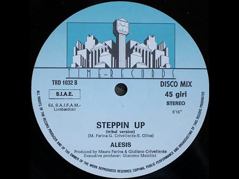 ALESIS "Steppin Up" (Tribal Version) Italo Disco (121 BPM) Rare 12" Single (1986) - YouTube