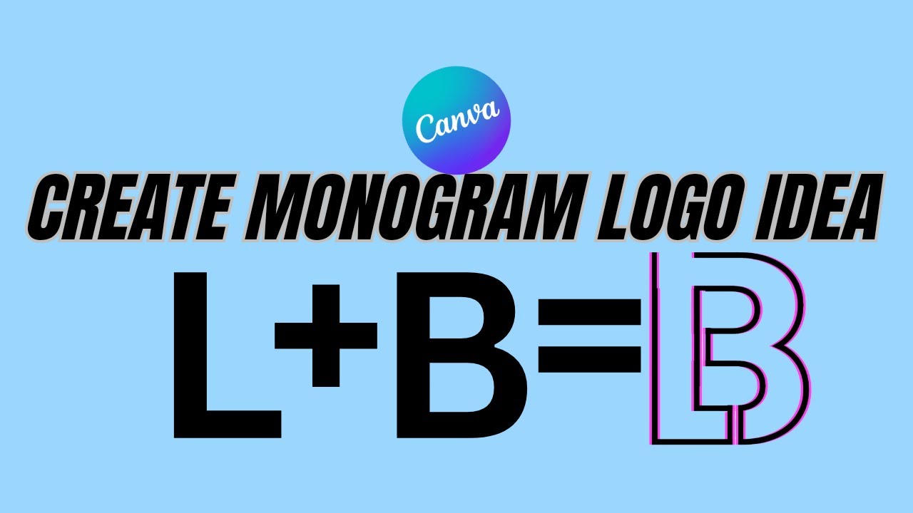How to create monogram logo | Canva logo design tutorial | Canva sikho ...