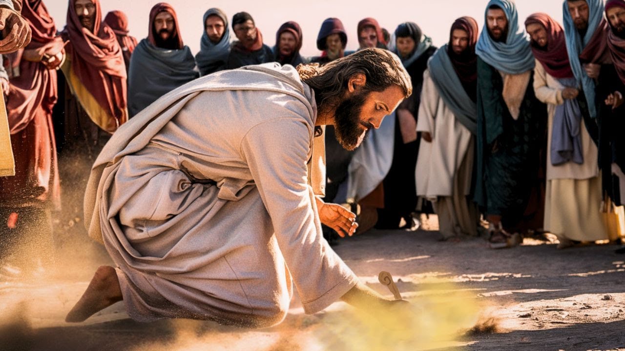 🙏LA VERDADERA razón por la que JESÚS ESCRIBIÓ EN LA ARENA. - YouTube
