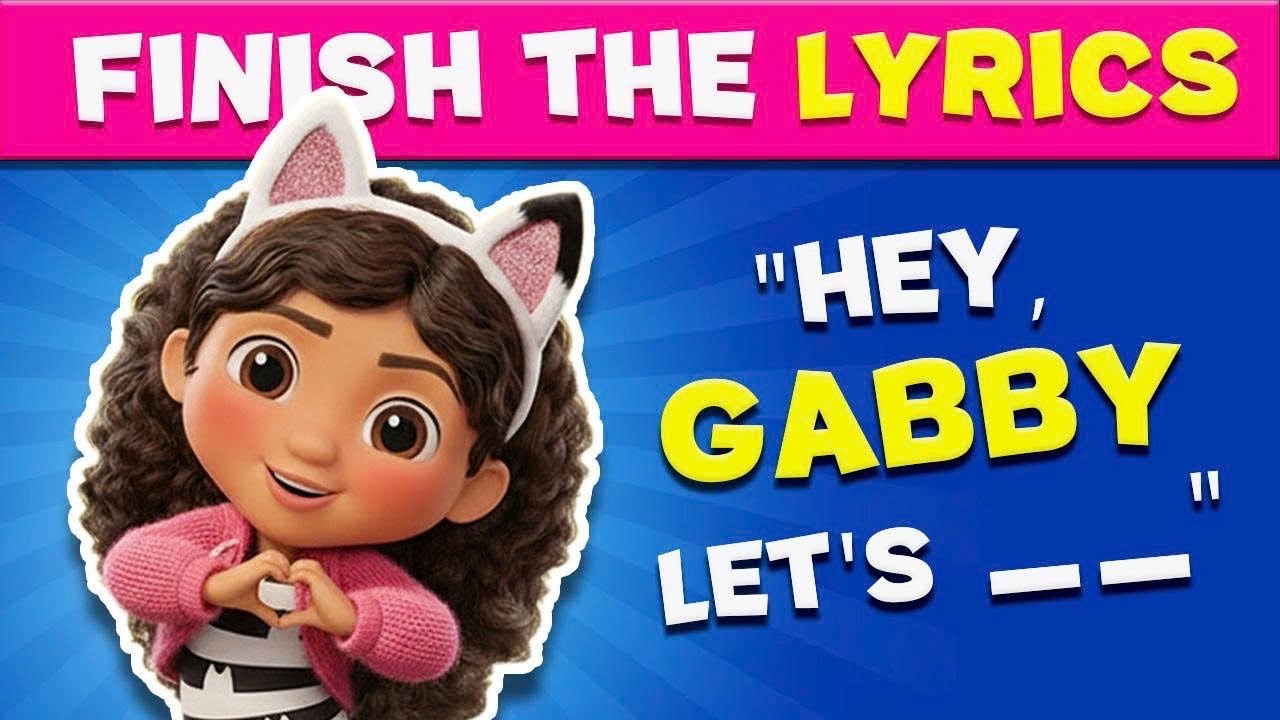 FINISH THE LYRICS 🎶 GABBY's DOLLHOUSE 🐱🏠 | Hey Gabby, DJ Catnip, Dance ...