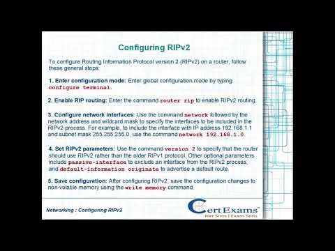 Configuring RIPv2 - YouTube