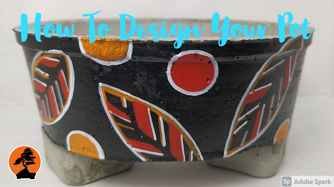 How to Design a Pot | Pot Decoration Ideas | Step by Step Tutorial #7 ...