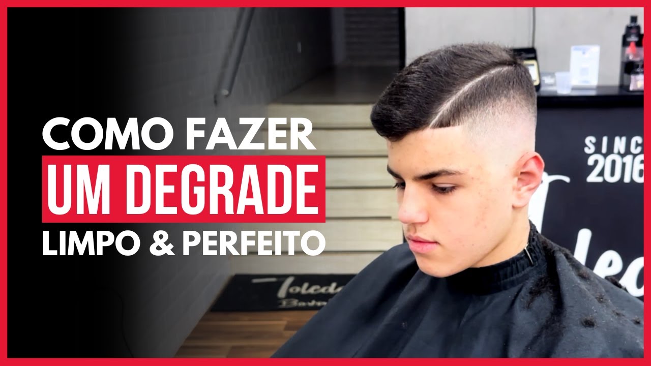 😱TUTORIAL COMPLETO - DEGRADÊ HIGH FADE - Toledo Barber - YouTube