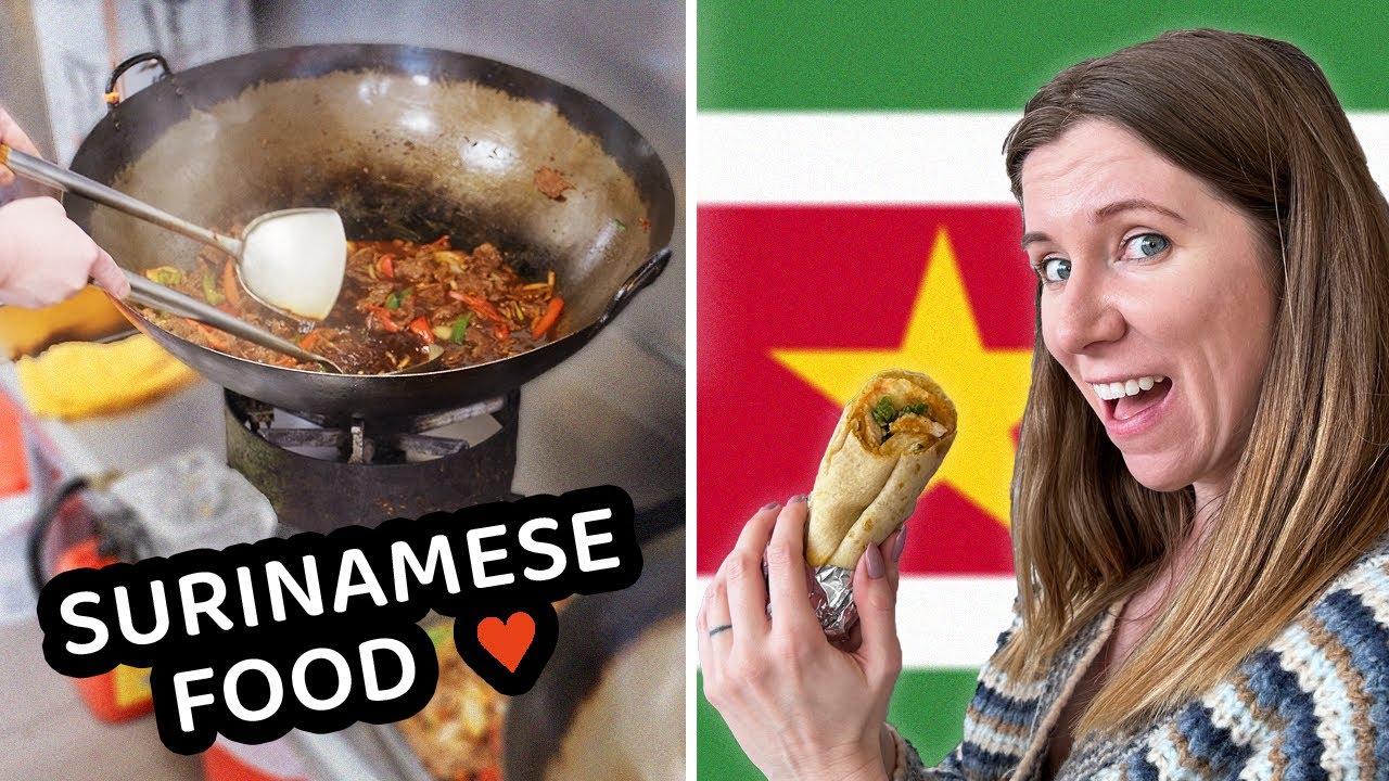 SURINAMESE FOOD IN THE NETHERLANDS (americans try dutch food) - YouTube