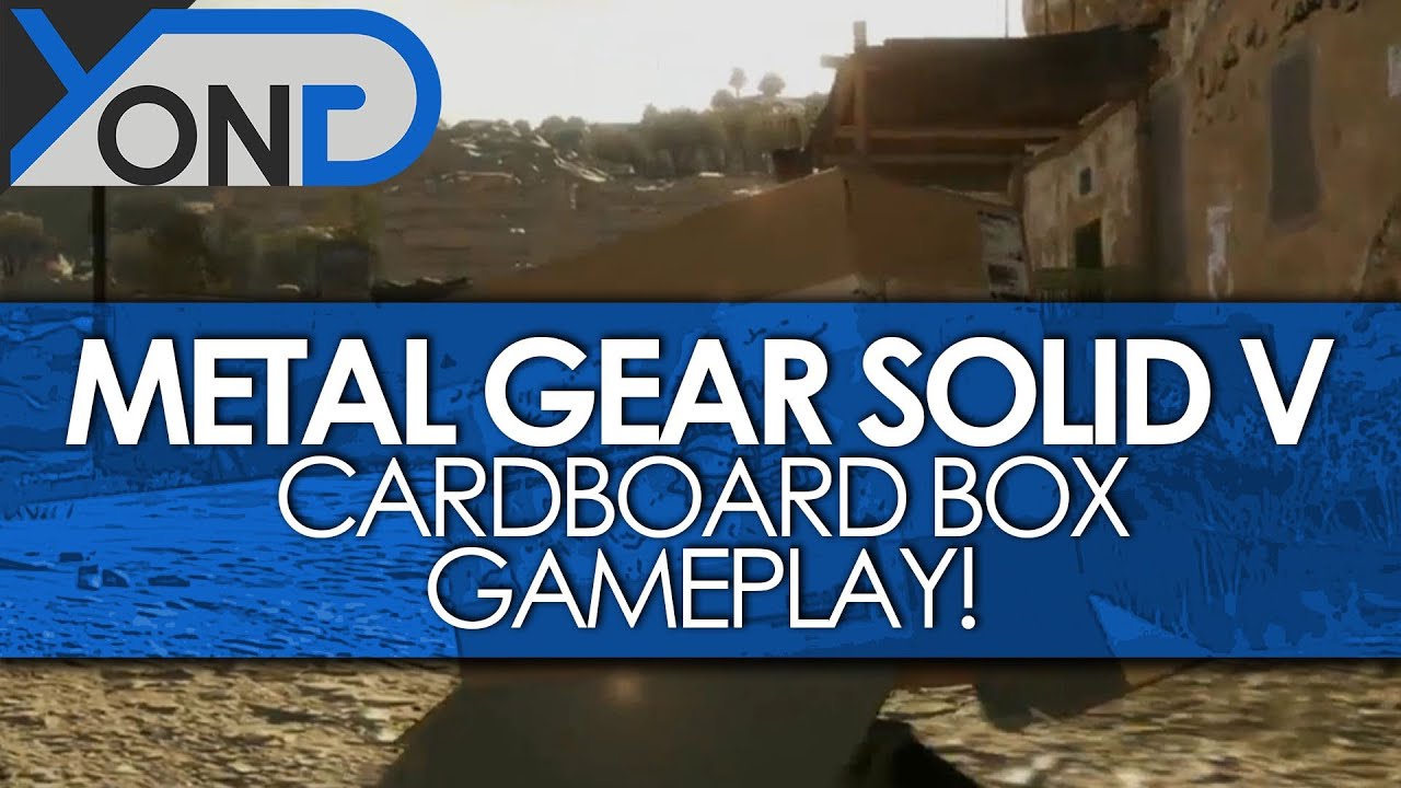 Metal Gear Solid V - Cardboard Box Gameplay Footage from Kojima Station ...