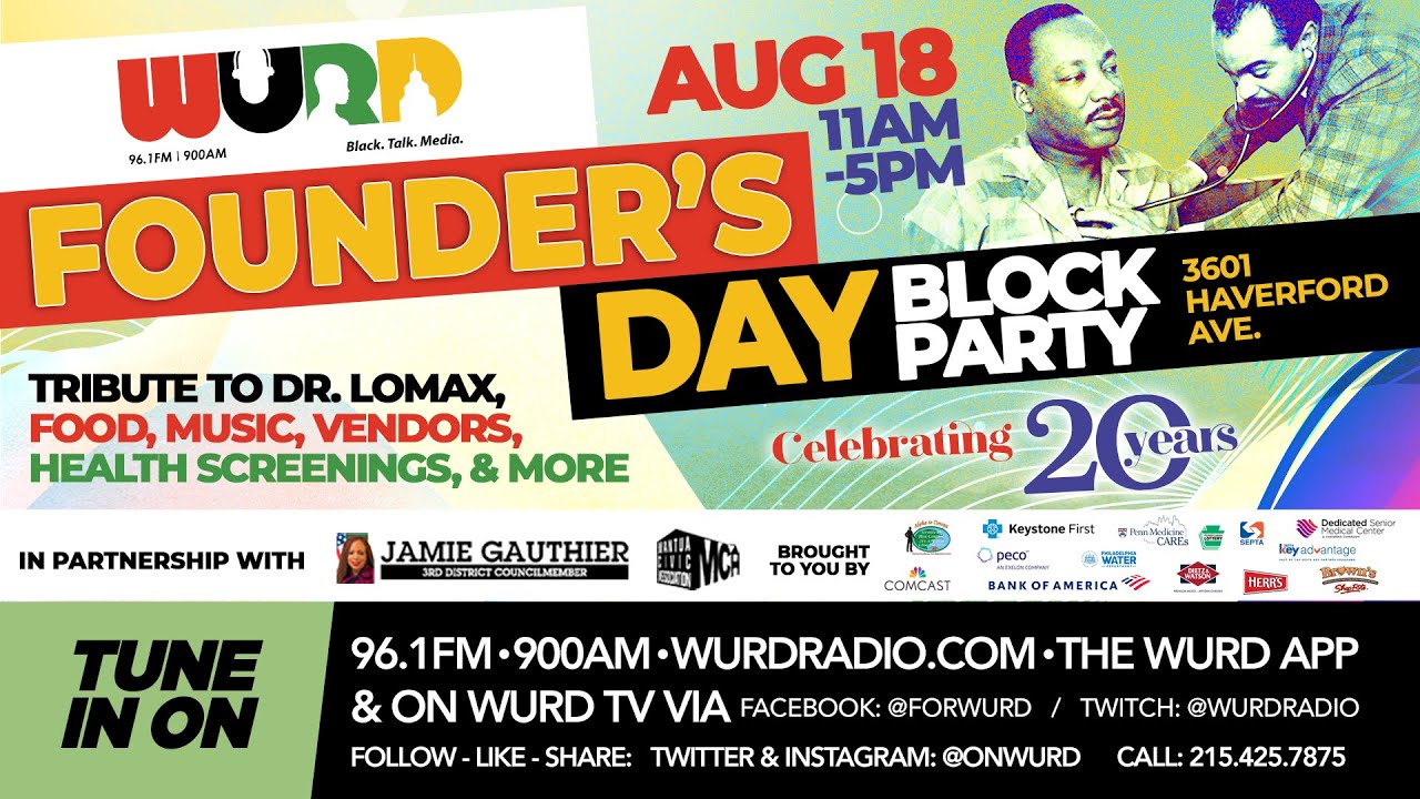 WURD Founder's Day 2023 -Tribute To Dr. Walter P. Lomax Jr. - YouTube