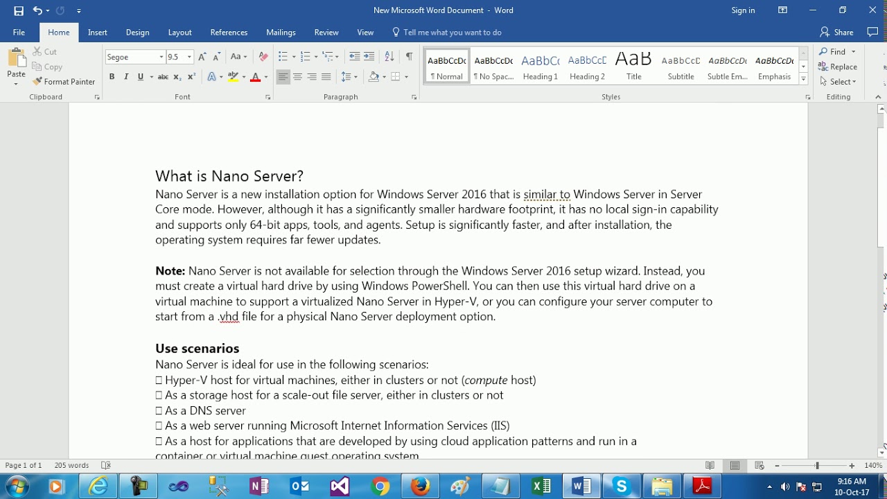 What Is Nano Server and NANO Server Features - YouTube