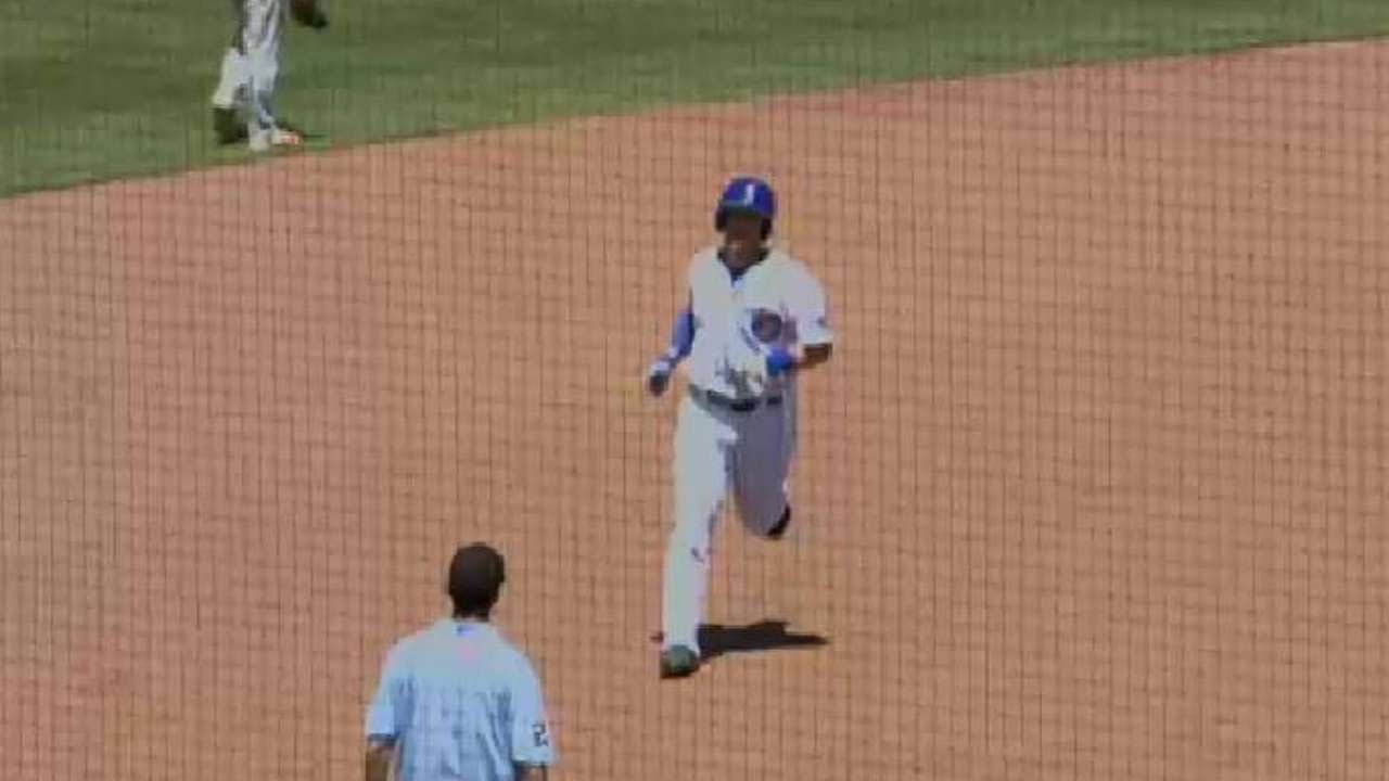 Iowa's Matt Murton hits first homer - YouTube