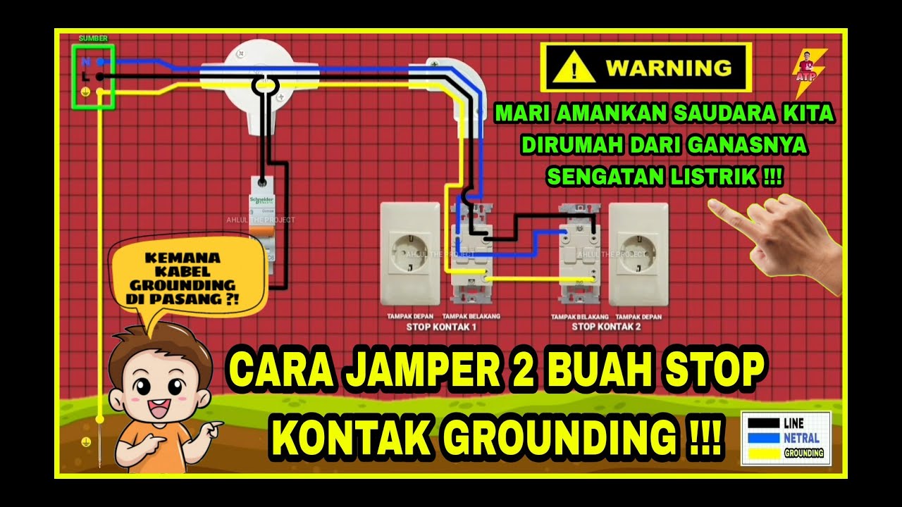 🟡 CARA BENAR MEMASANG STOP KONTAK GROUNDING SERI 2 - YouTube