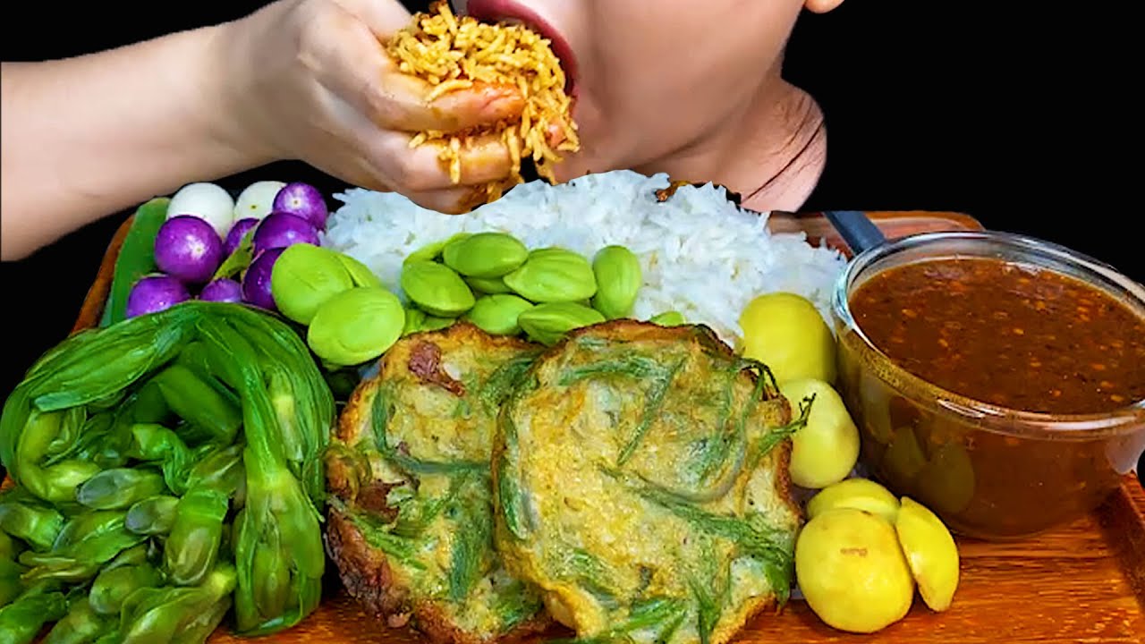 SPICY FISH PASTE, STINK BEANS, JENGKOL, FRIED EGG WITH SENEGALIA ...