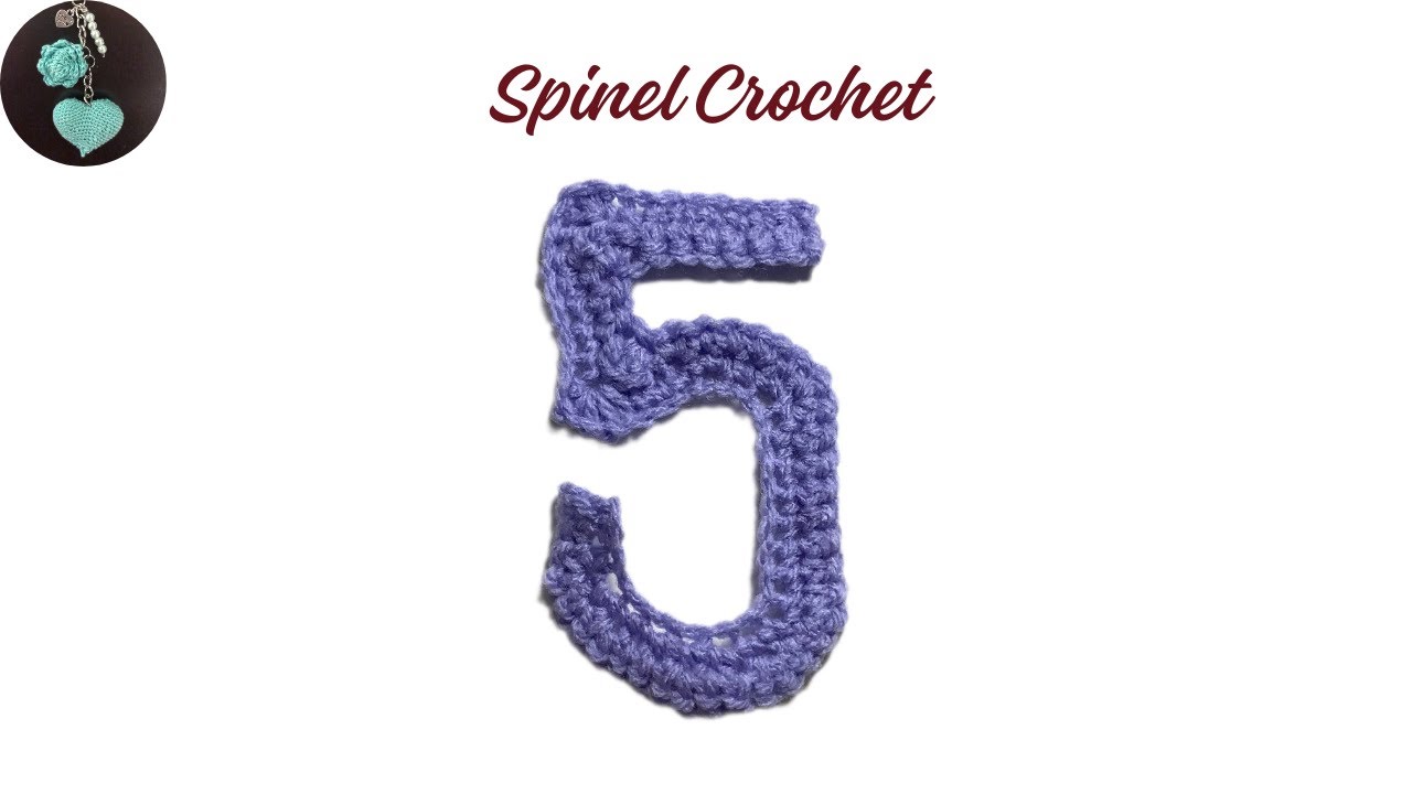 Crochet Digit 5 | Crochet Number Five | Crochet Digits and Numbers ...