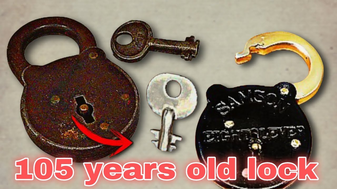 A Rusty 105 Years Old PADLOCK & KEY Restoration | Perfect Restoration ...