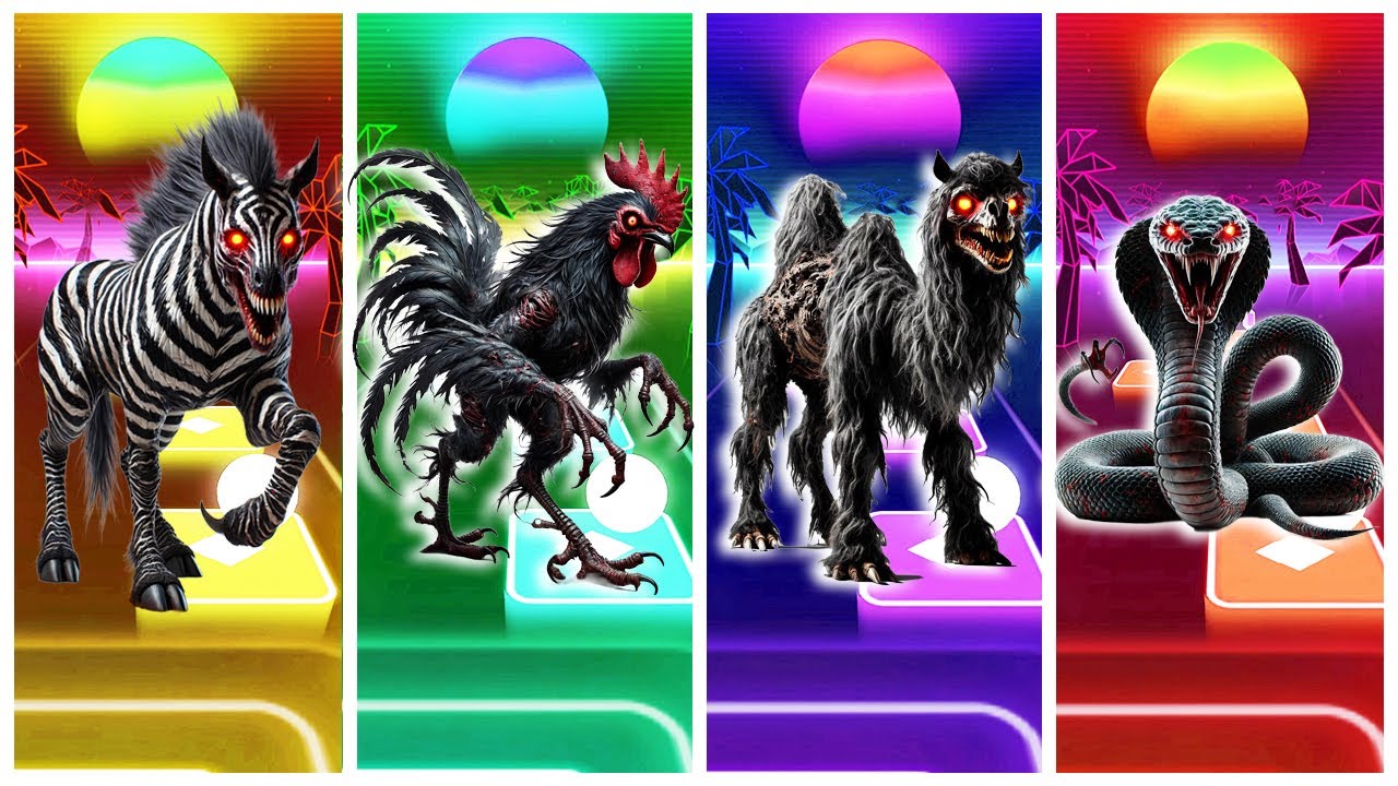 Zombie Zebra🦓 vs Zombie Rooster🐓 vs Zombie Camel🐫 vs Zombie Snake🐍 ...