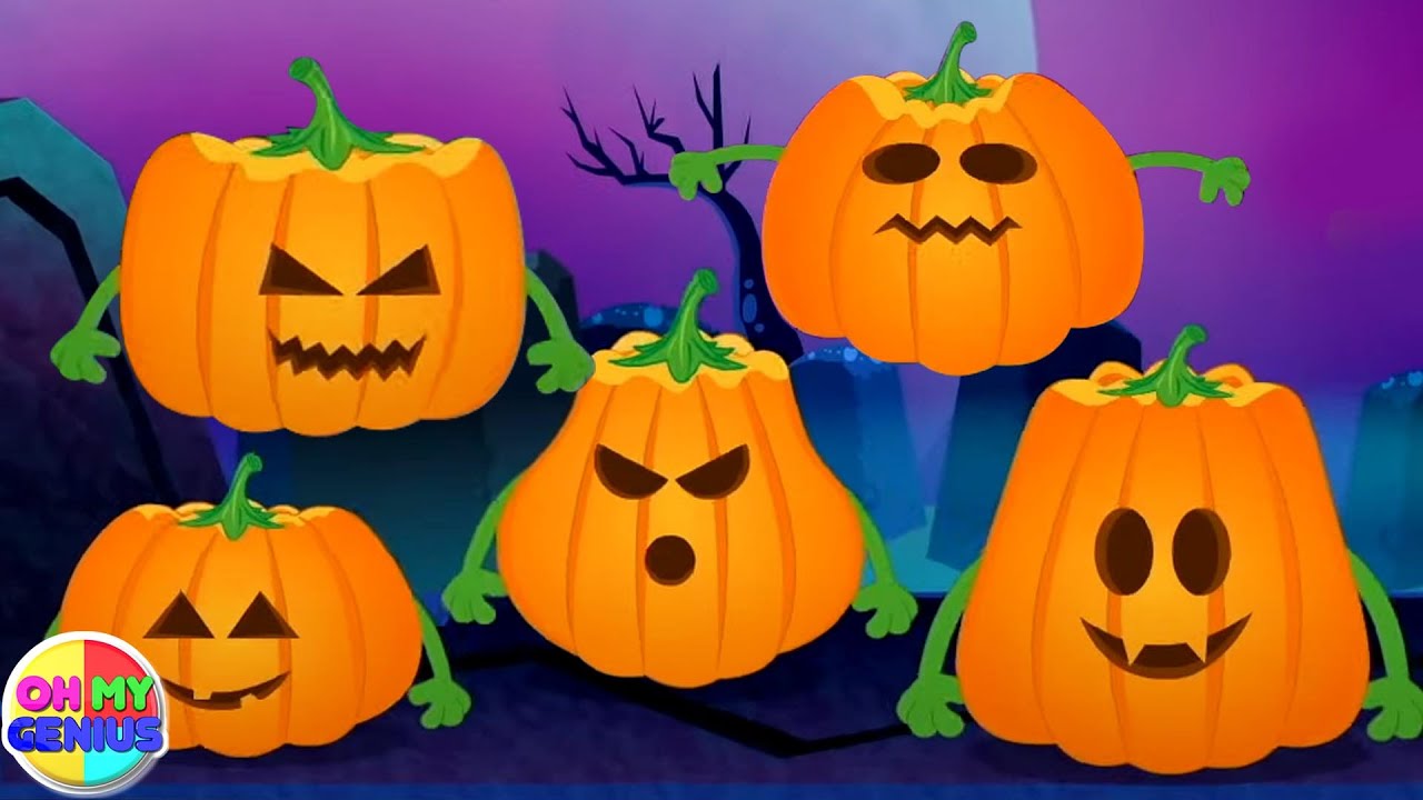 Five Little Pumpkins + Spooky Rhymes And Halloween Cartoons For Babies ...