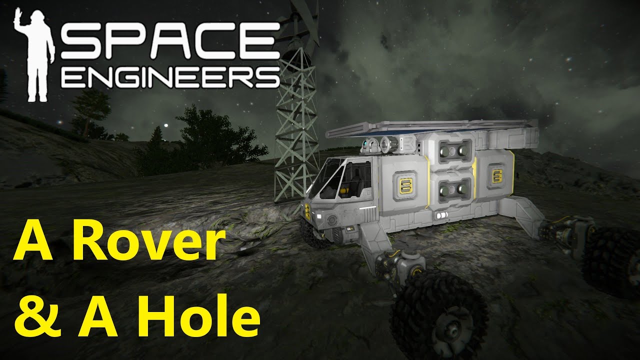 Space Engineers ep2 - Using The Rover To Find Iron - YouTube