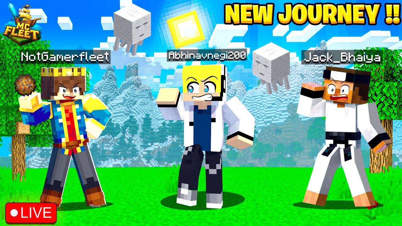 🛑 Playing in MC Fleet Server Minecraft | Negi Is Live | Day 2 ...