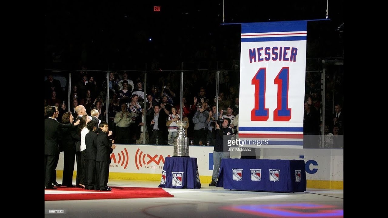 New York Rangers Mark Messier Retirement Night - YouTube