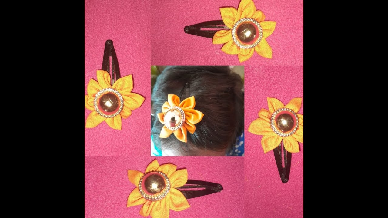 Decor hair clip at home with cloth bag/ Hair clip decor diy - YouTube