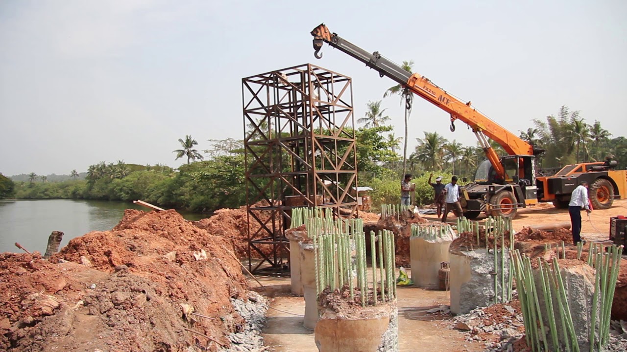 Working pile load test (Dynamic load test) - YouTube