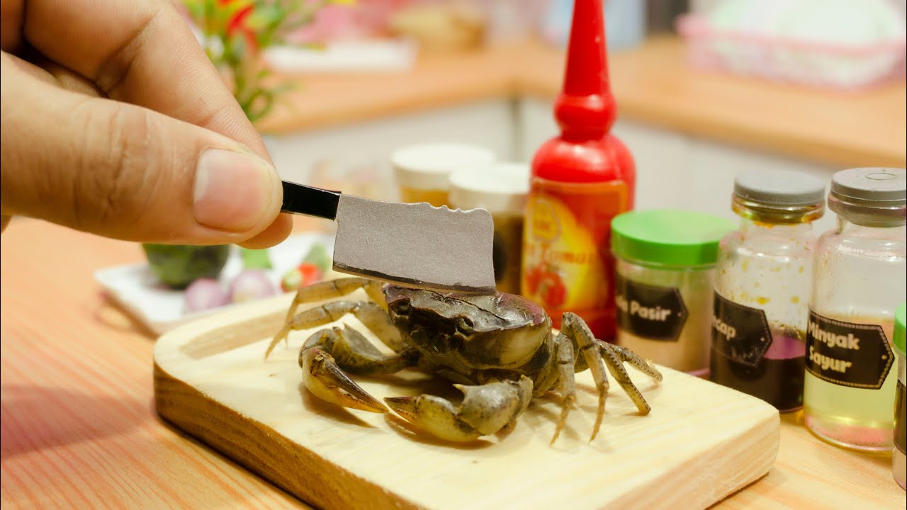 TASTY & Yummy !! Miniature Cooking | KEPITING SAUS TIRAM | Food Indo ...