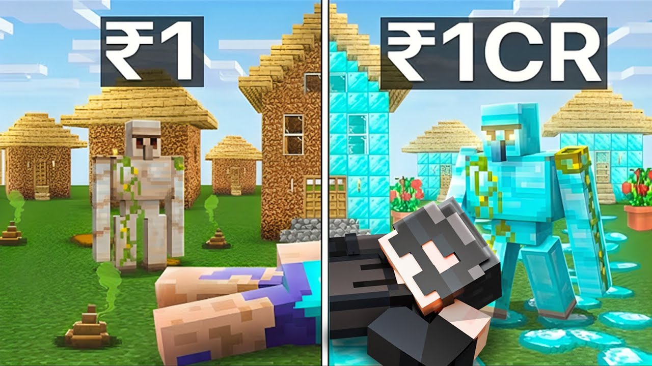 I Make this Golem Poor to RICH in Minecraft - YouTube