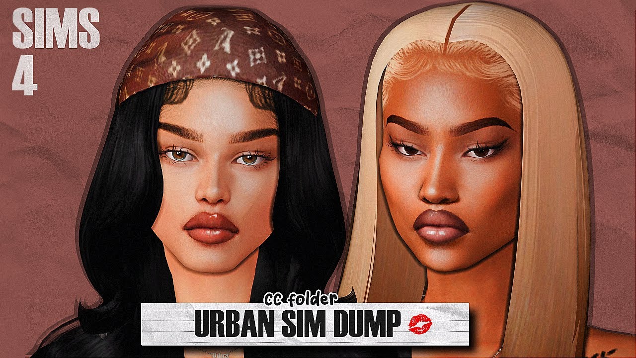Urban Sim Dump 145 💖 + CC Folder & Sims Download | Sims 4 Create a Sim - YouTube